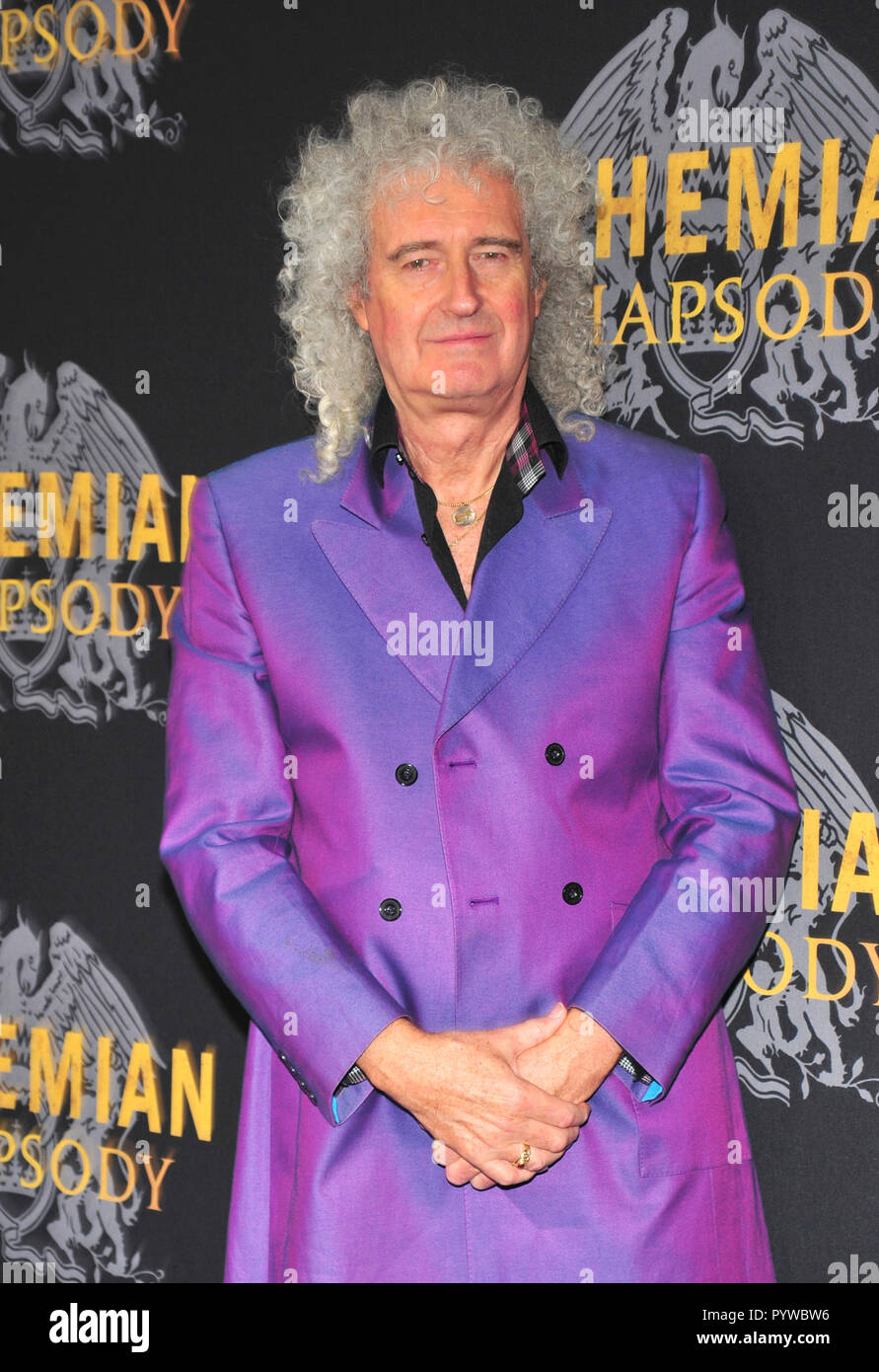 New York, NY, USA. 30th Oct, 2018. Brian May at the premiere of ...