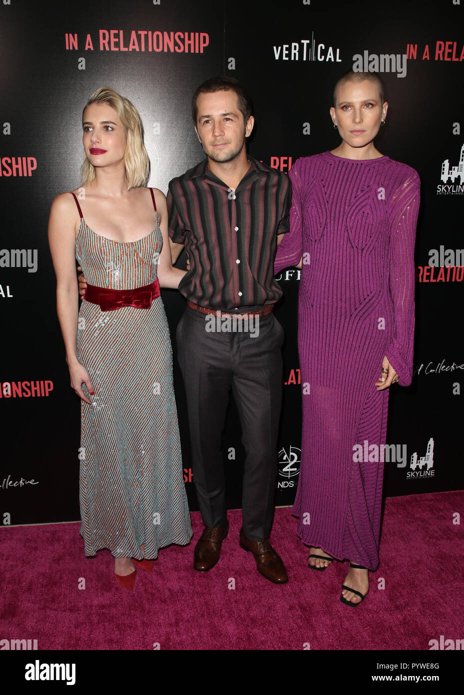 West Hollywood, Ca. 30th Oct, 2018. Emma Roberts, Michael Angarano ...