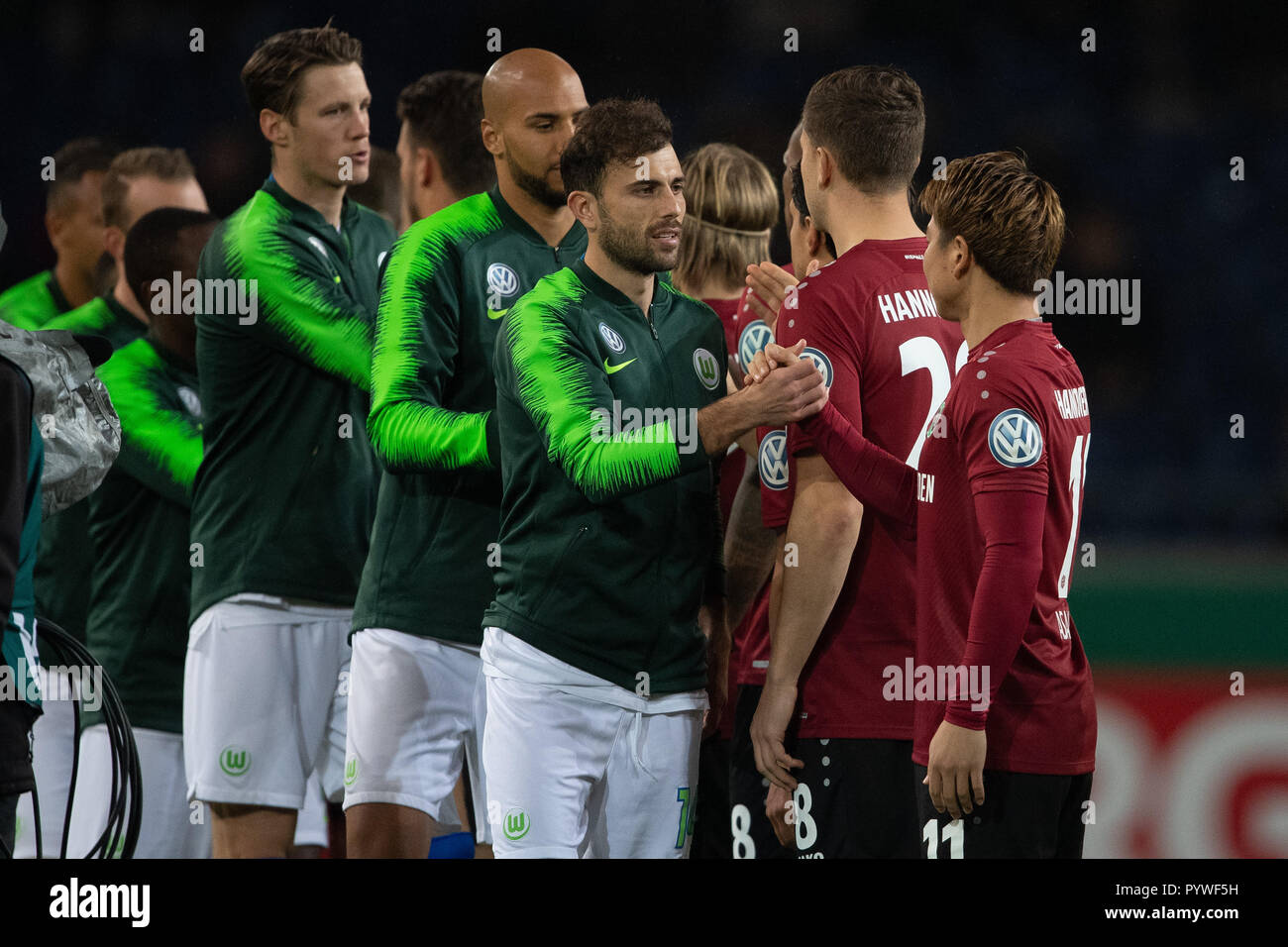 Hanover, Germany. 30th Oct, 2018. Soccer: DFB Cup, 2nd round, Hannover ...