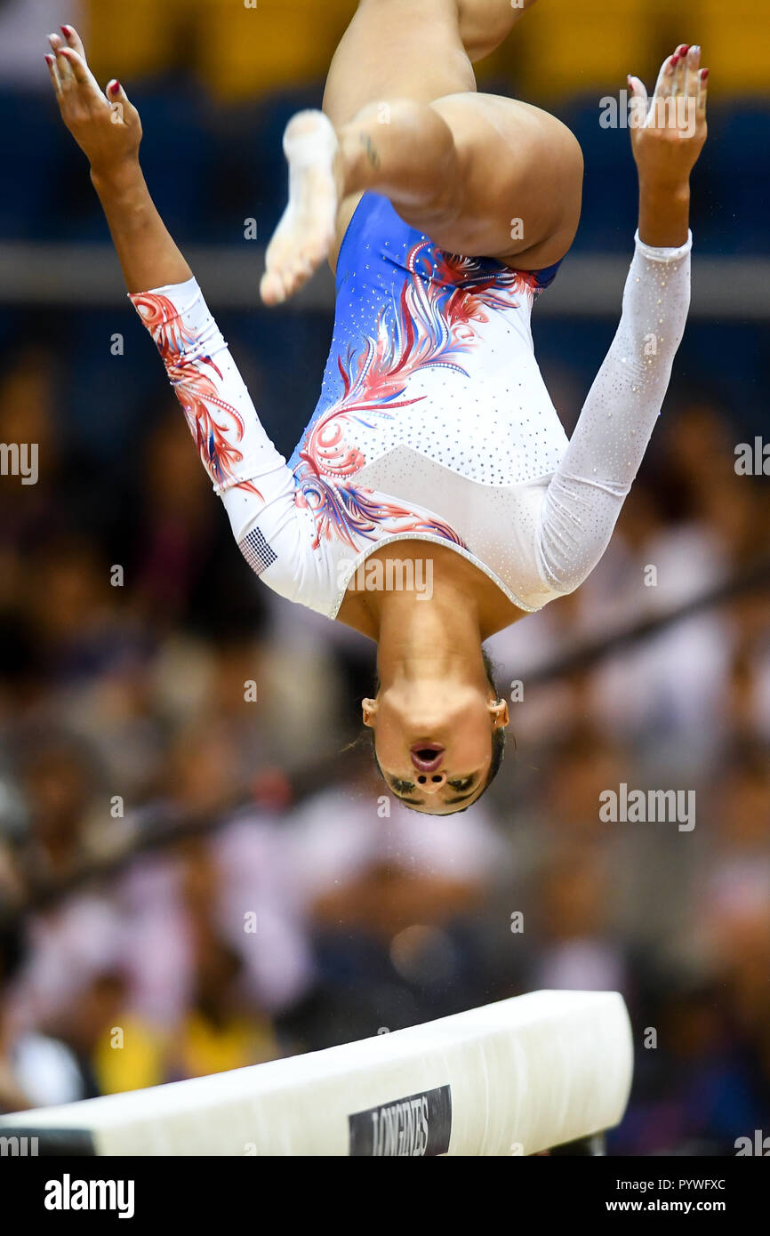 Doha, Qatar. 30th Oct, 2018. MARINE BOYER from France competes on the ...