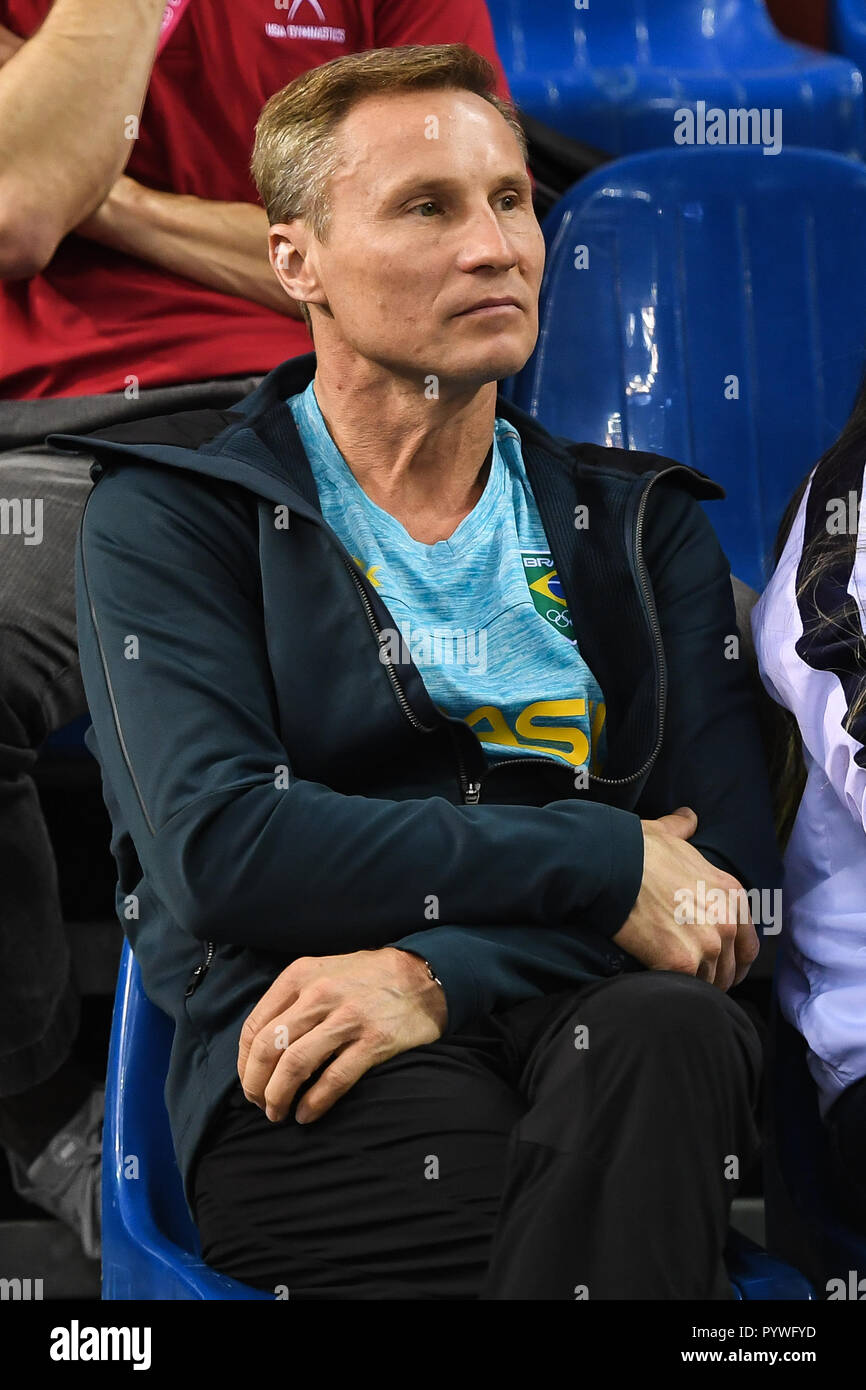 Doha, Qatar. 30th Oct, 2018. VALERI LIUKIN, now assisting team Brazil ...