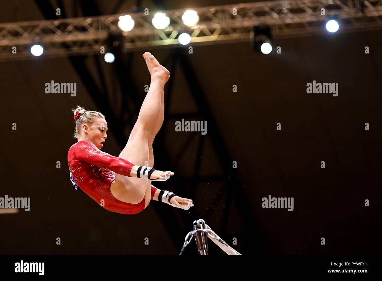Doha, Qatar. 30th Oct, 2018. ELSABETH BLACK from Canada competes on the ...