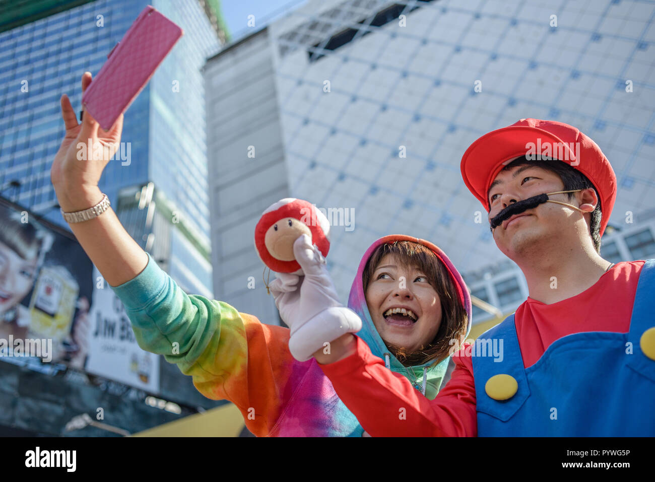 Tokyo, Japan. 31st Oct, 2018. Halloween celebration in Shibuya district ...