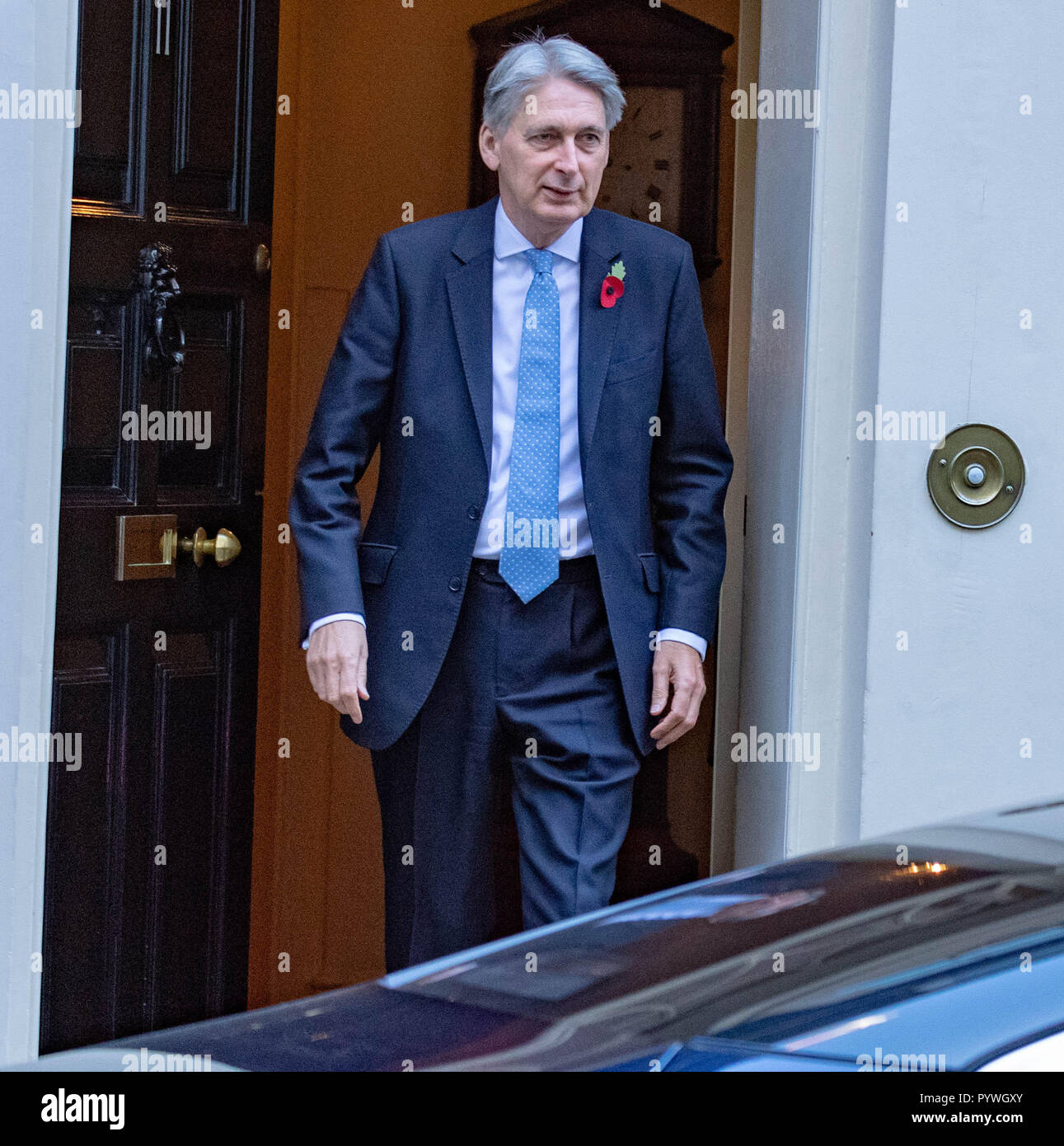 London, UK. 31st Oct, 2018. London 31st October 2018, Philip Hammond MP ...