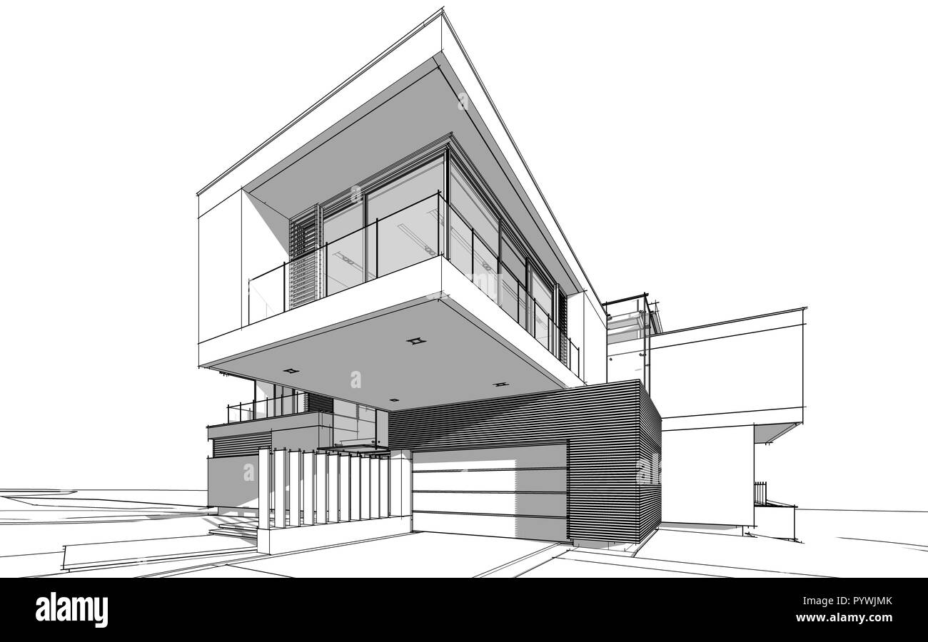 Modern Building Sketch