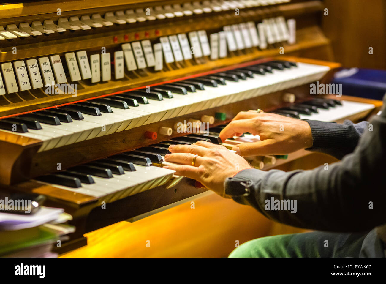 Old man hands music classical keyboard hi-res stock photography and ...