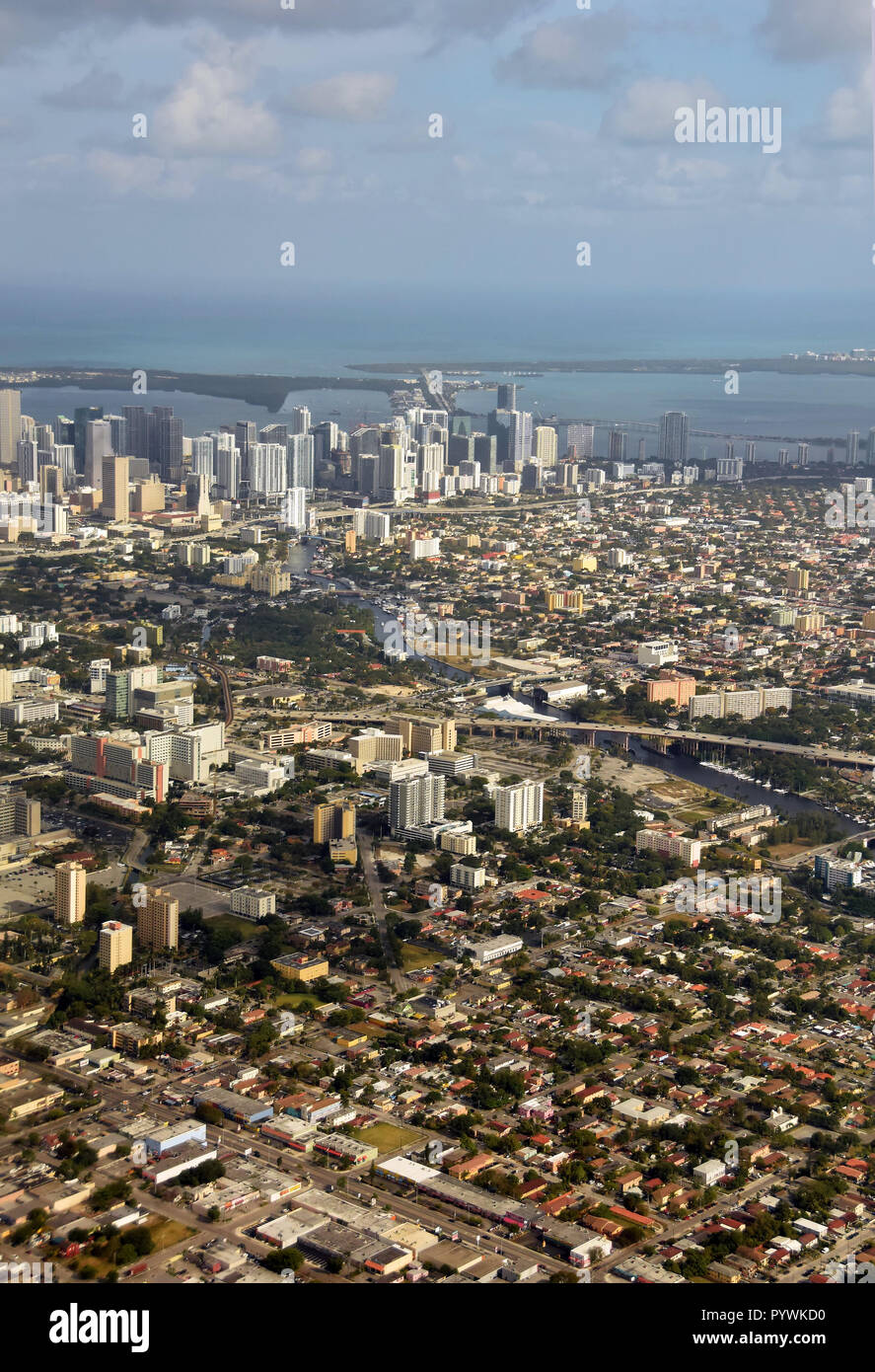 Miami florida aerial hi-res stock photography and images - Alamy