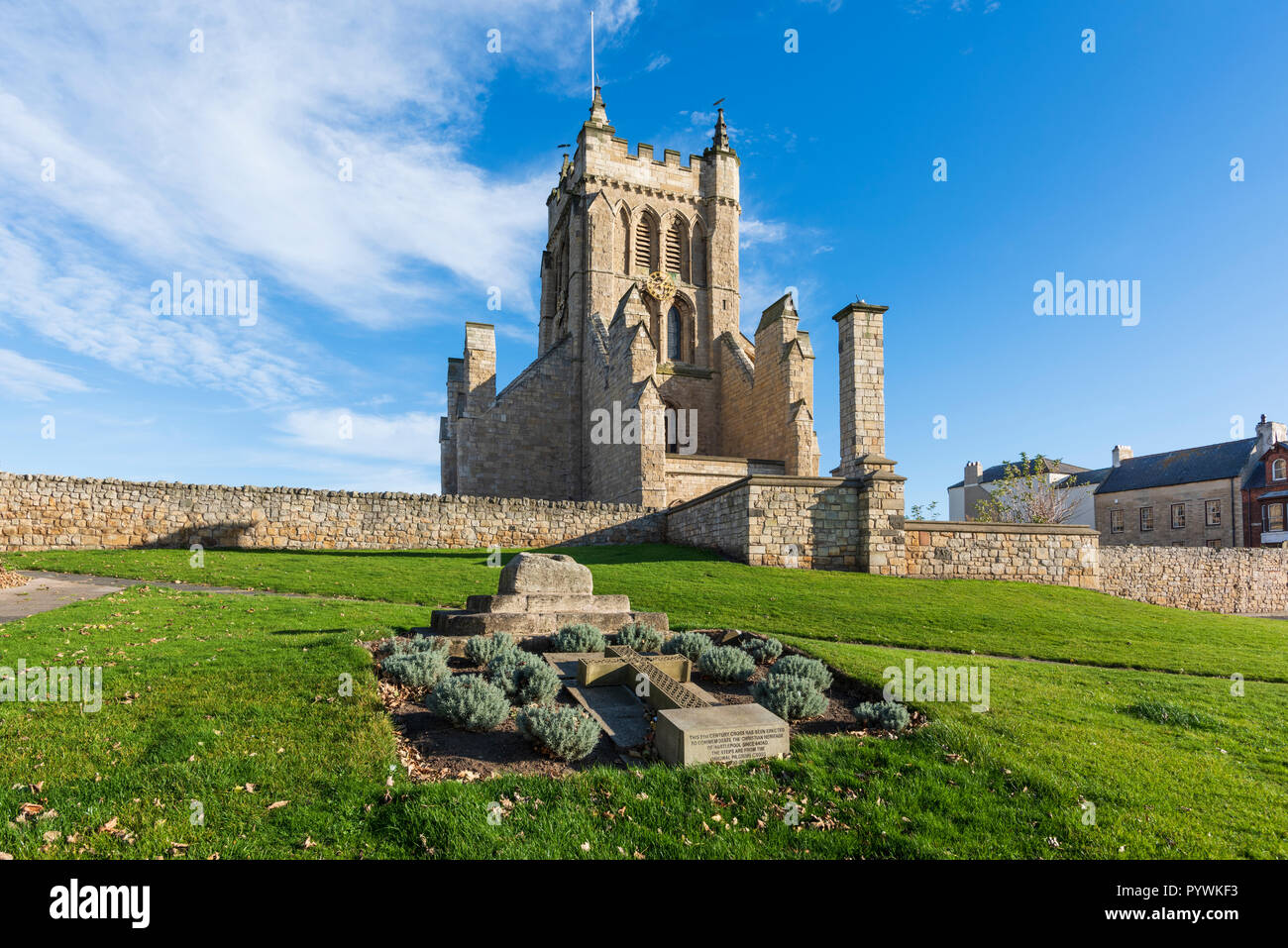 St Hilda's church Hartlepool Headland Teesside North East England Stock ...