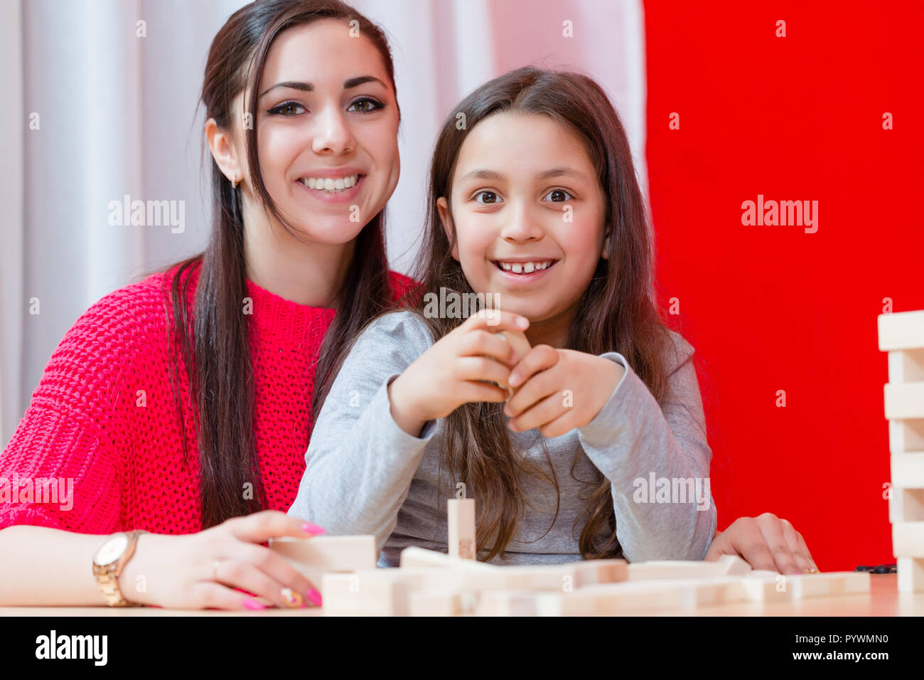 Family mother daughter hold hi-res stock photography and images - Alamy