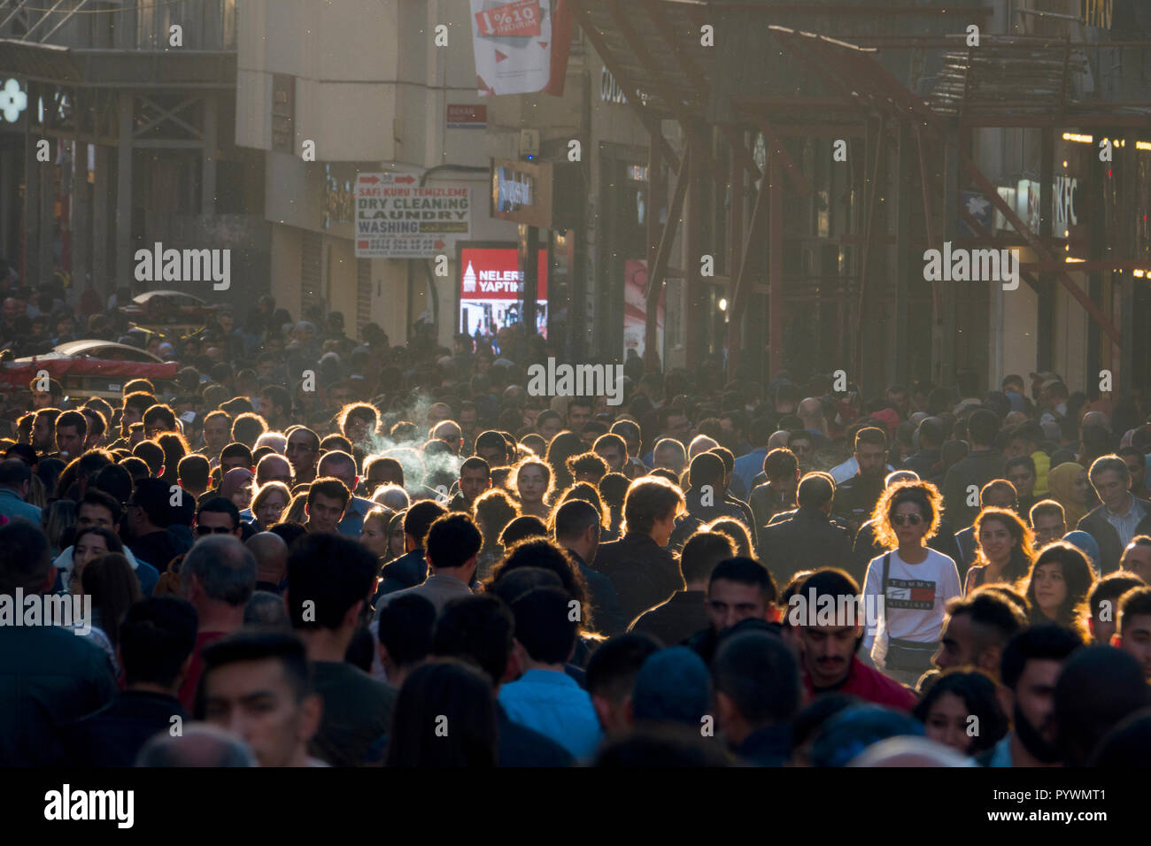 Crowded istiklal street in istanbul hi-res stock photography and images ...