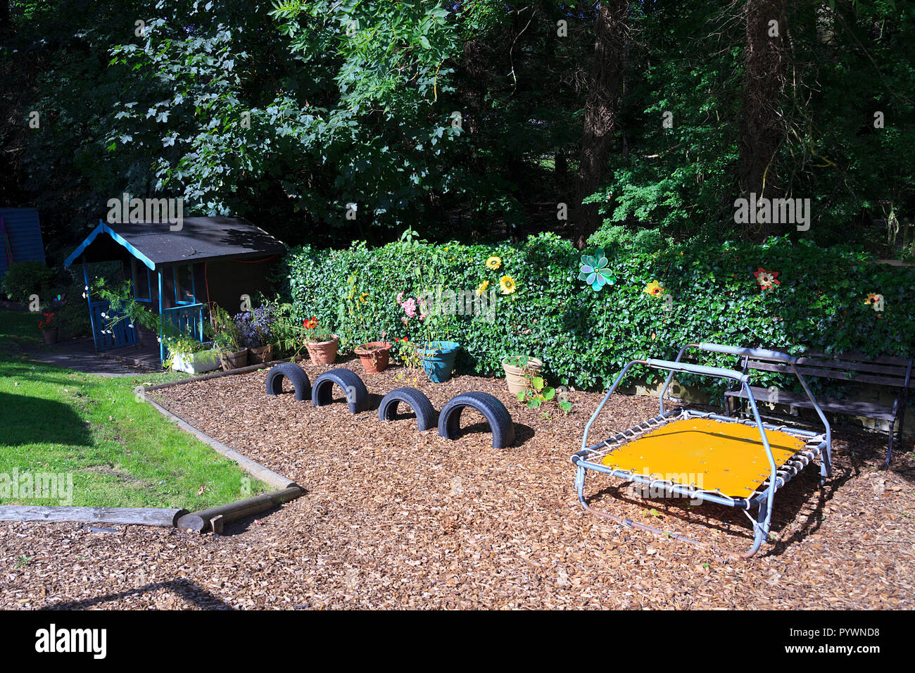 Childrens Play Area in Egton Bridge village on the North Yorkshire ...