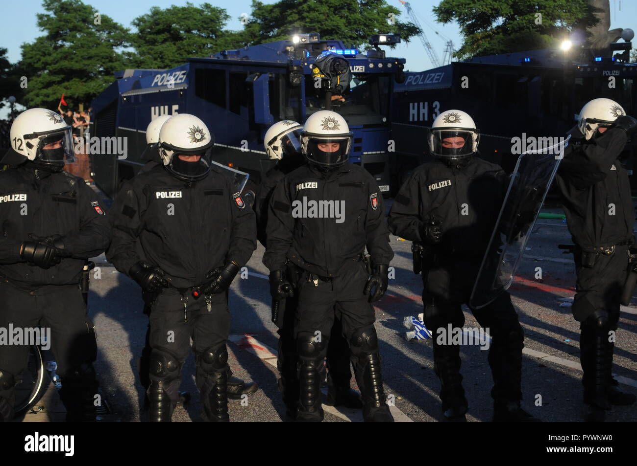 Anti G20 protest turn into violent urban riots in Hamburg, Germany ...