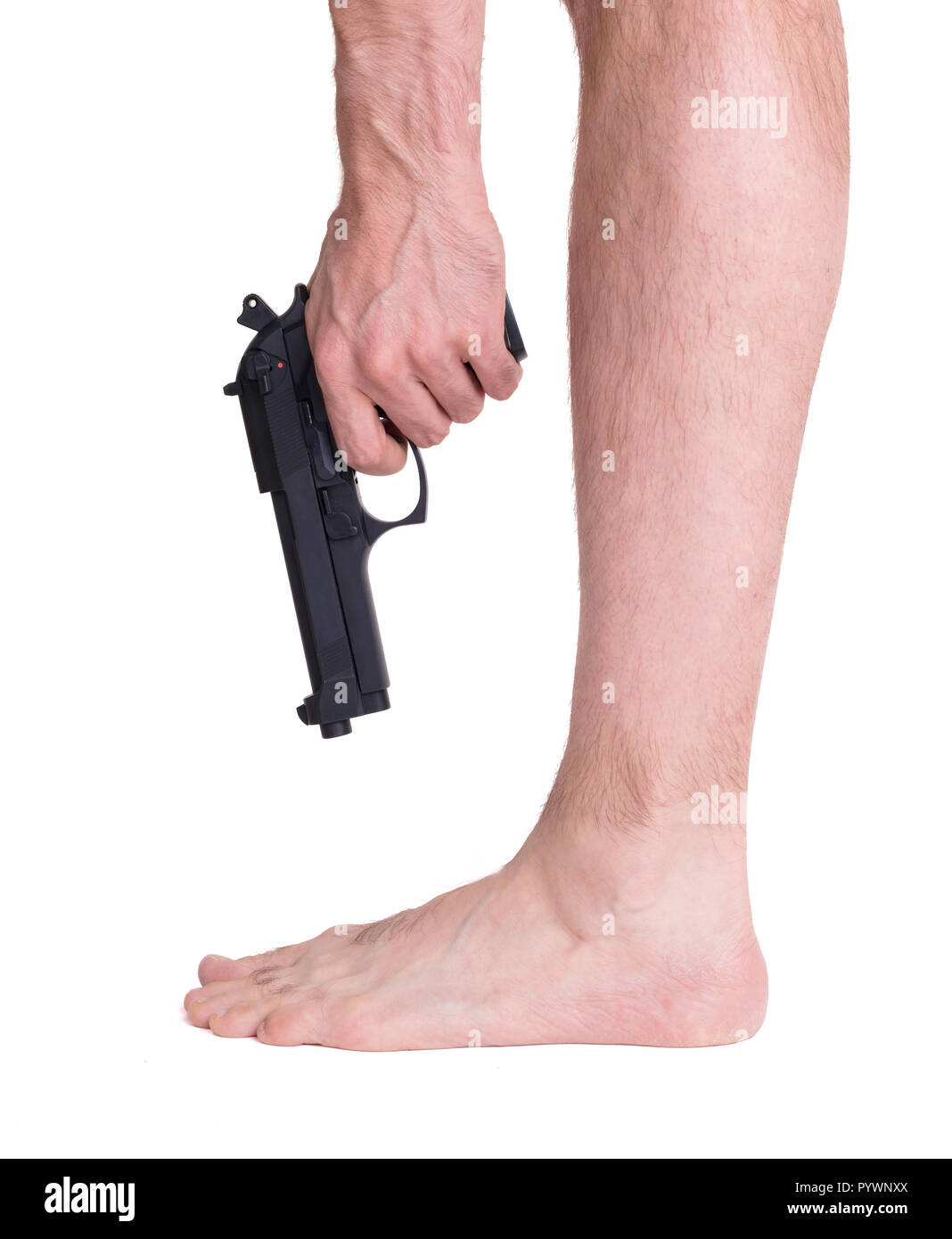 Shooting yourself in the foot hi-res stock photography and images - Alamy