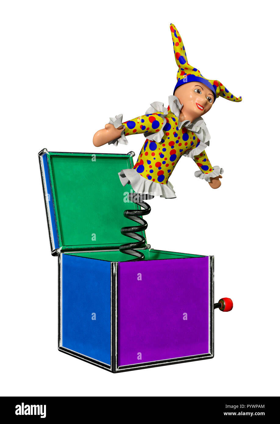 Jack box toy isolated hi-res stock photography and images - Alamy