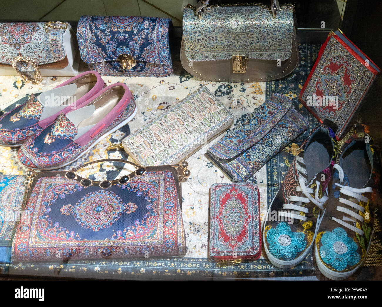 two pairs of handmade skippers and many pouches, purses, handbags in ...