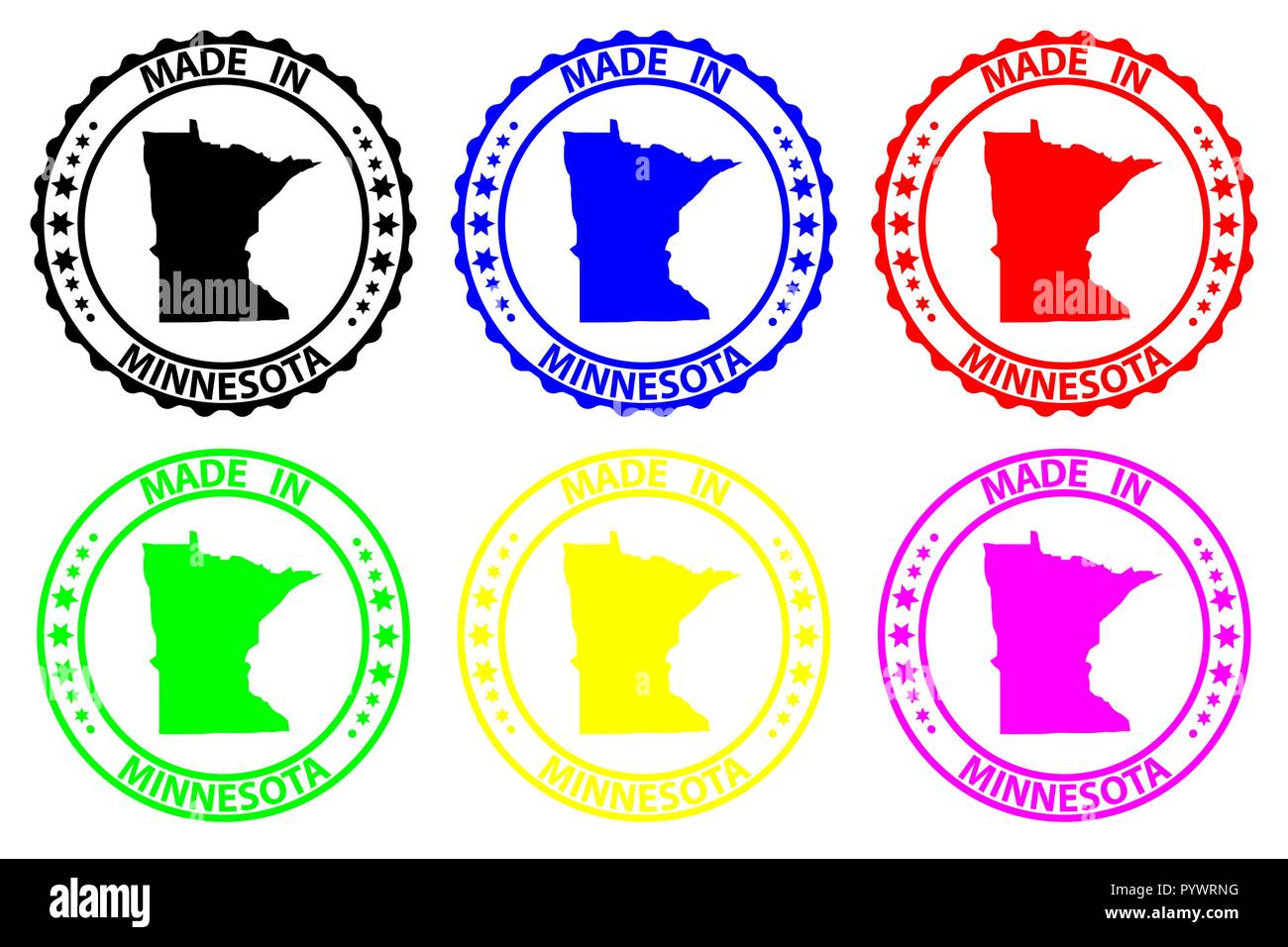 Made in Minnesota - rubber stamp - vector, Minnesota (United States of ...
