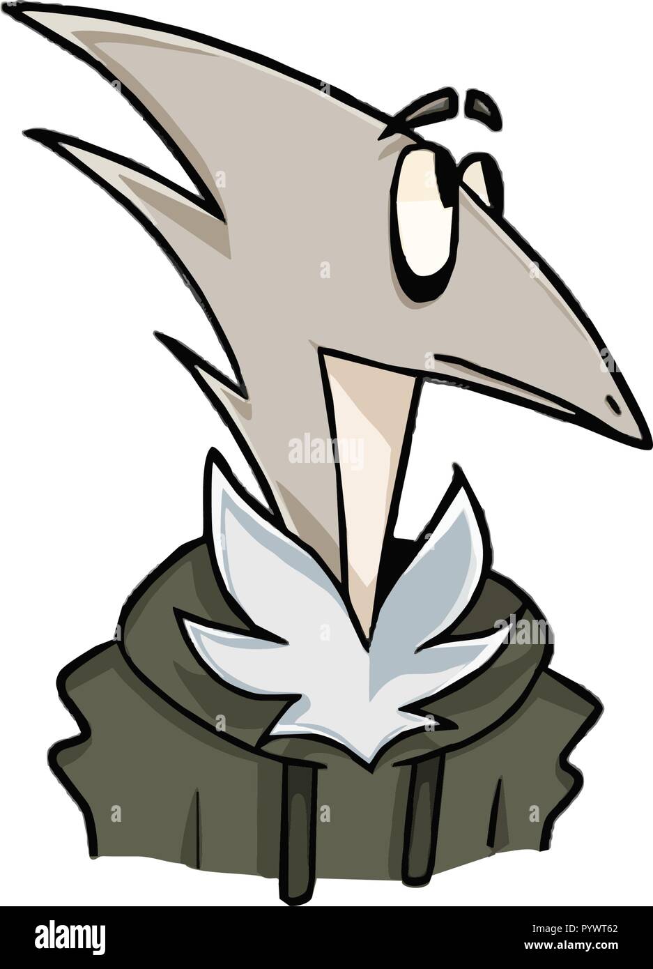 Vector isolated picture with character that reflects Stock Vector Image ...