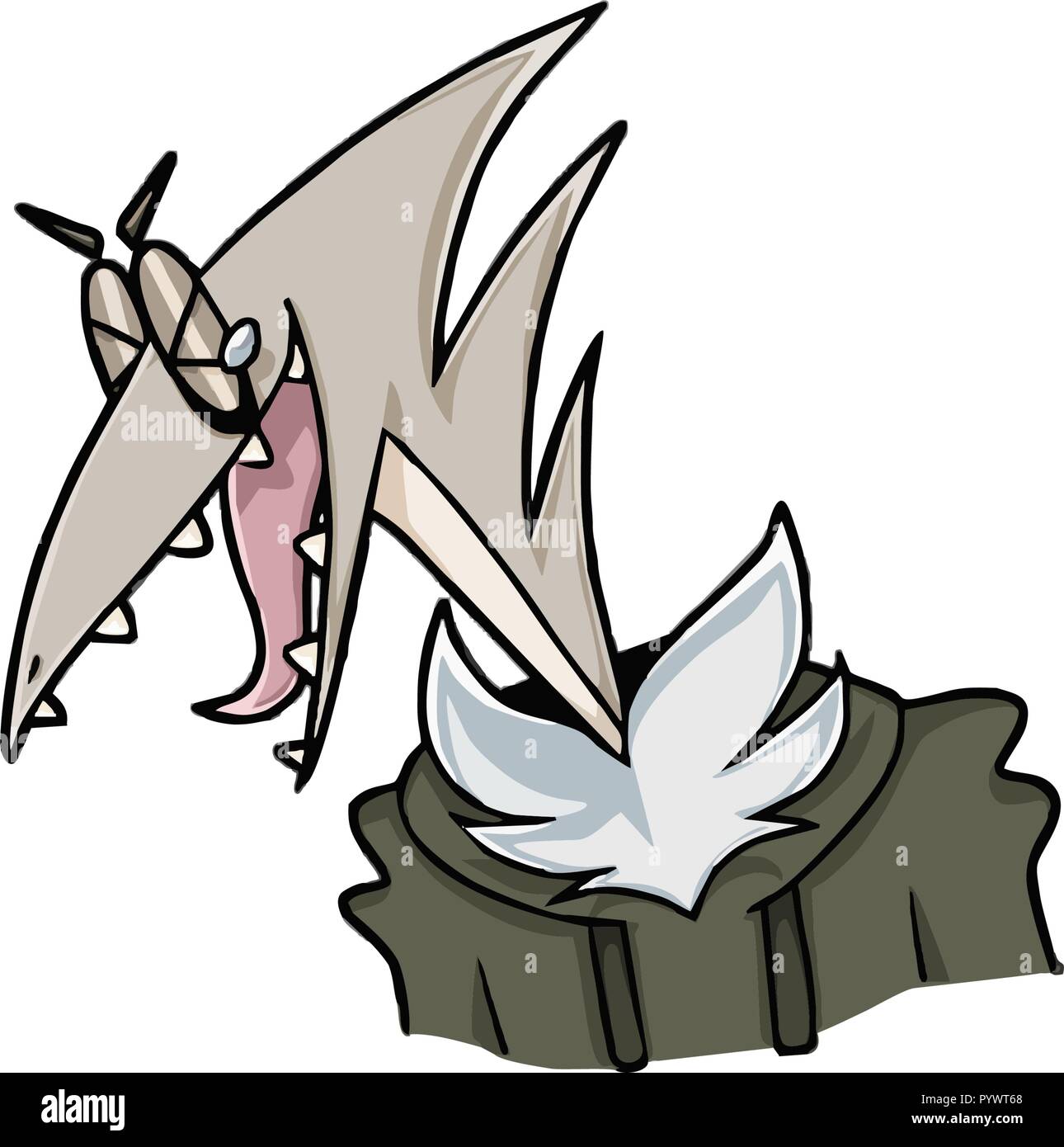 Vector isolated picture with character who laughs a lot Stock Vector ...