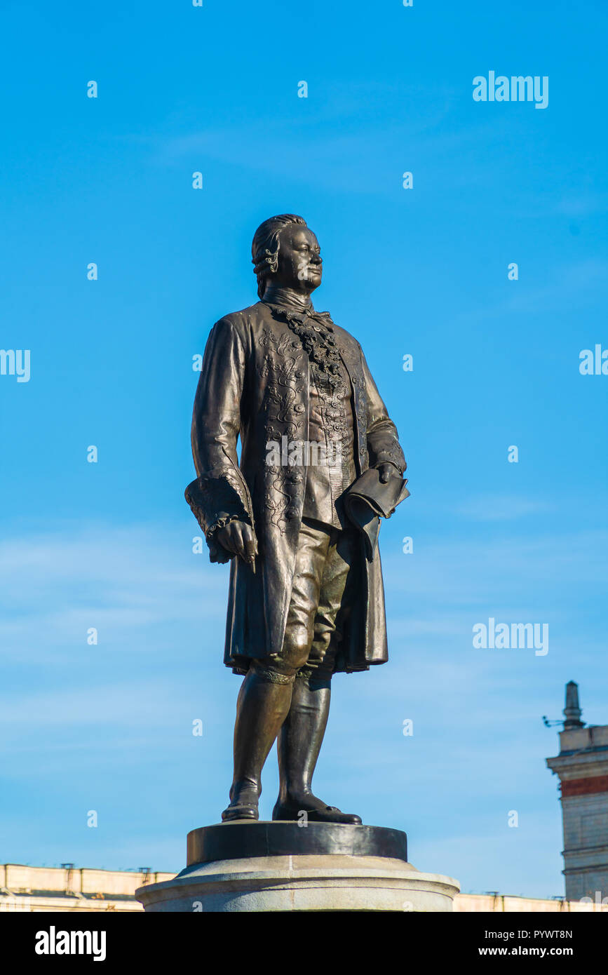 Mikhail lomonosov statue hi-res stock photography and images - Alamy