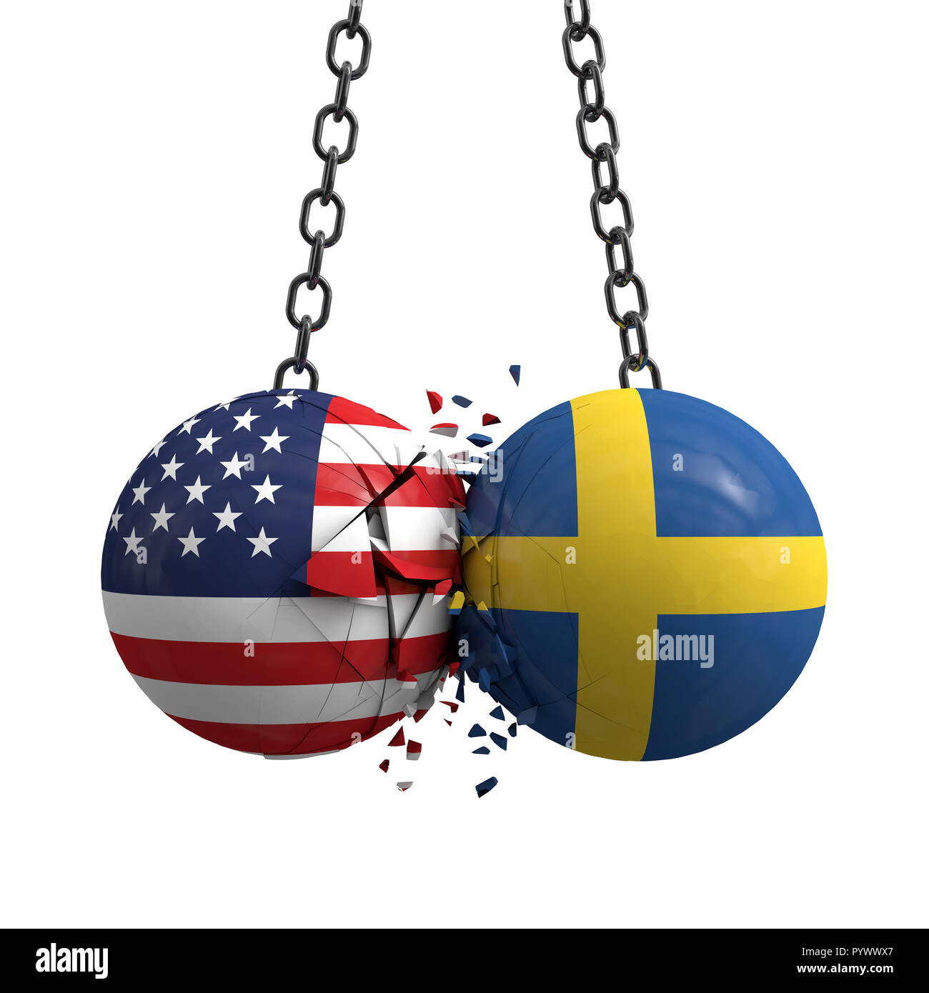 Concept relationship between sweden Cut Out Stock Images & Pictures - Alamy