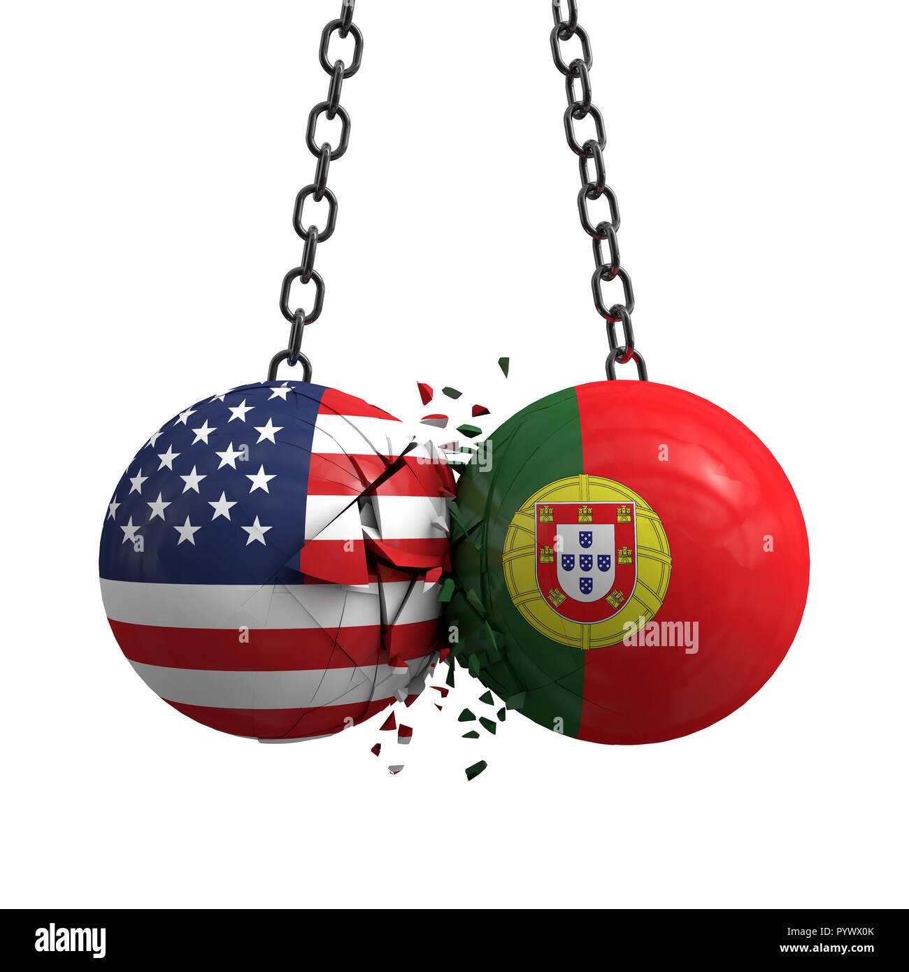 Conflict between united states Cut Out Stock Images & Pictures - Alamy