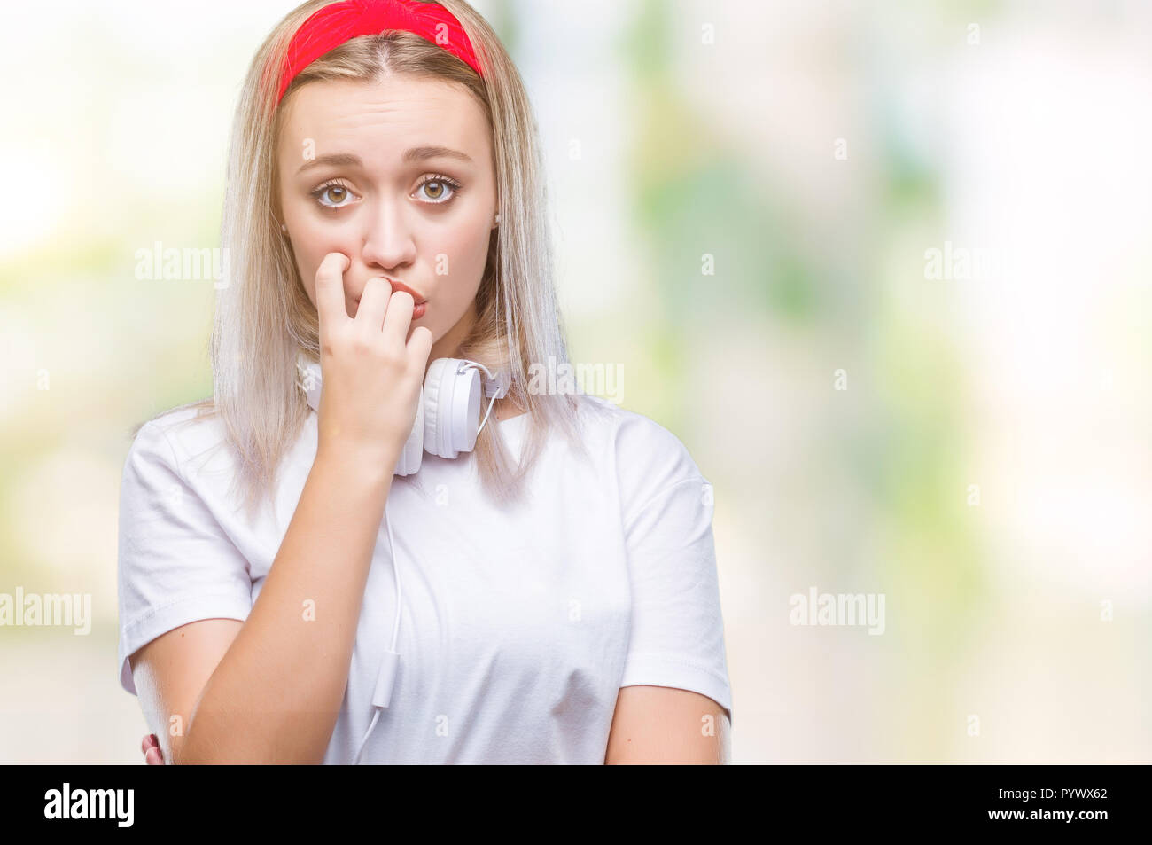 Shy woman singing hi-res stock photography and images - Alamy