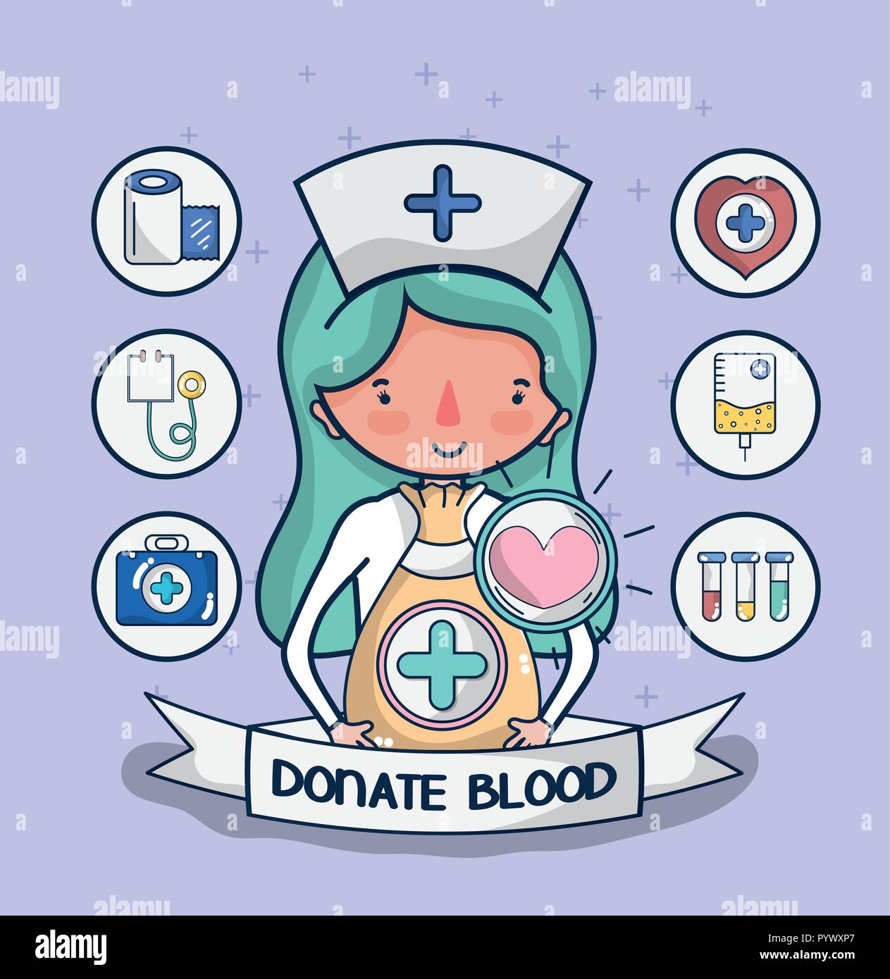 blood donation cartoon Stock Vector Image & Art - Alamy