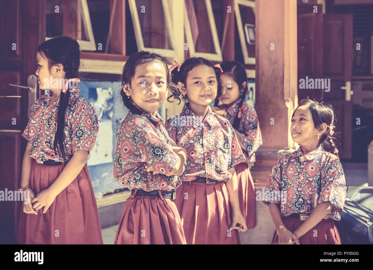 Asian girl wearing schoolgirl uniform hi-res stock photography and ...