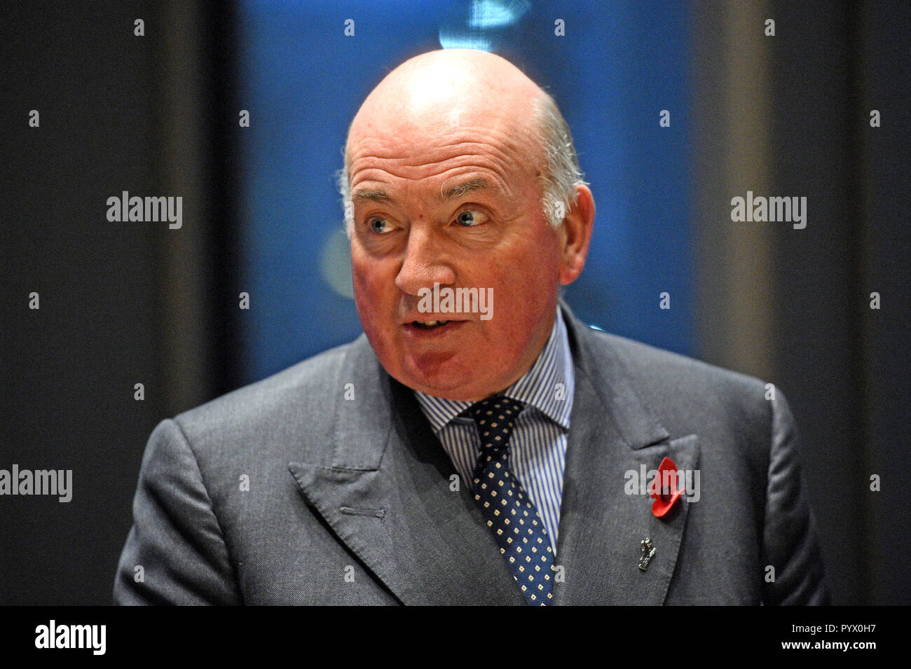General Lord Dannatt speaks during the unveiling of two six-foot Tommy ...