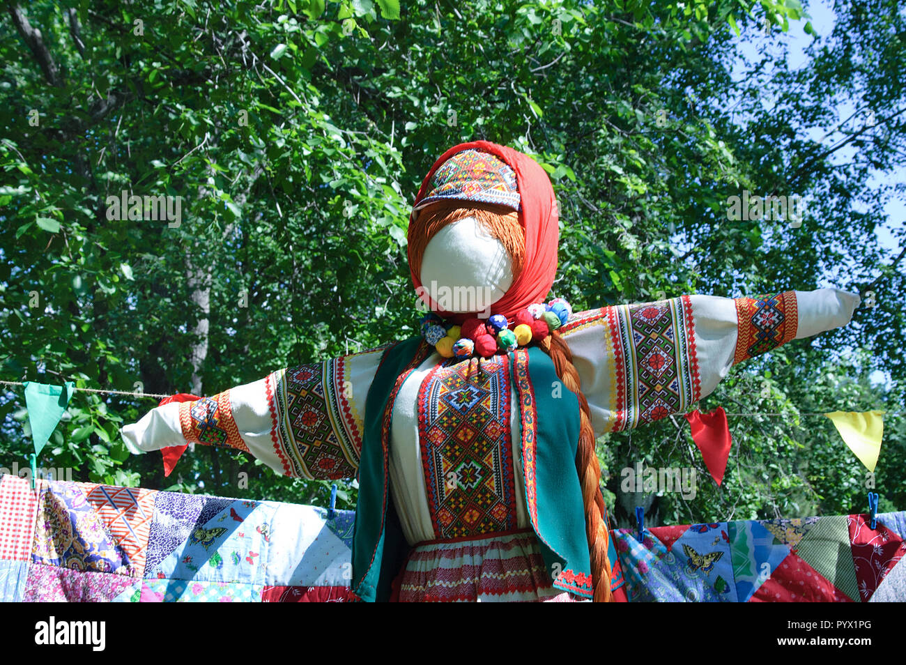 A rag doll at the Russian fair Stock Photo - Alamy