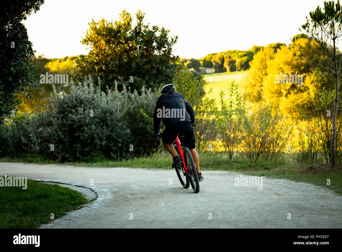 Cyclist red light hi-res stock photography and images - Alamy
