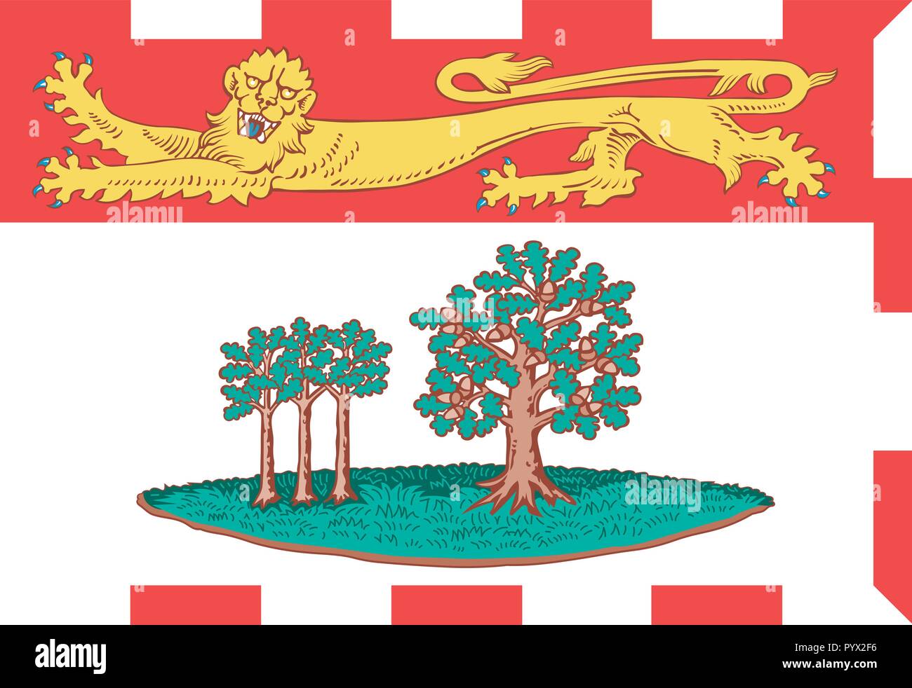Flag Of Prince Edward Island High Resolution Stock Photography and ...