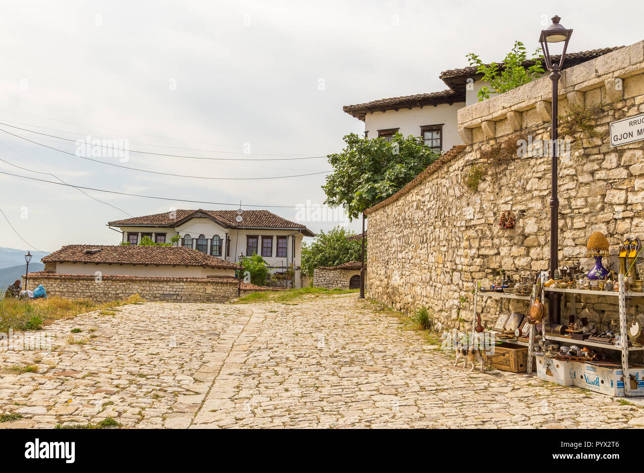 Berat, Albania- 30 June 2014: Historical town Berat, ottoman ...