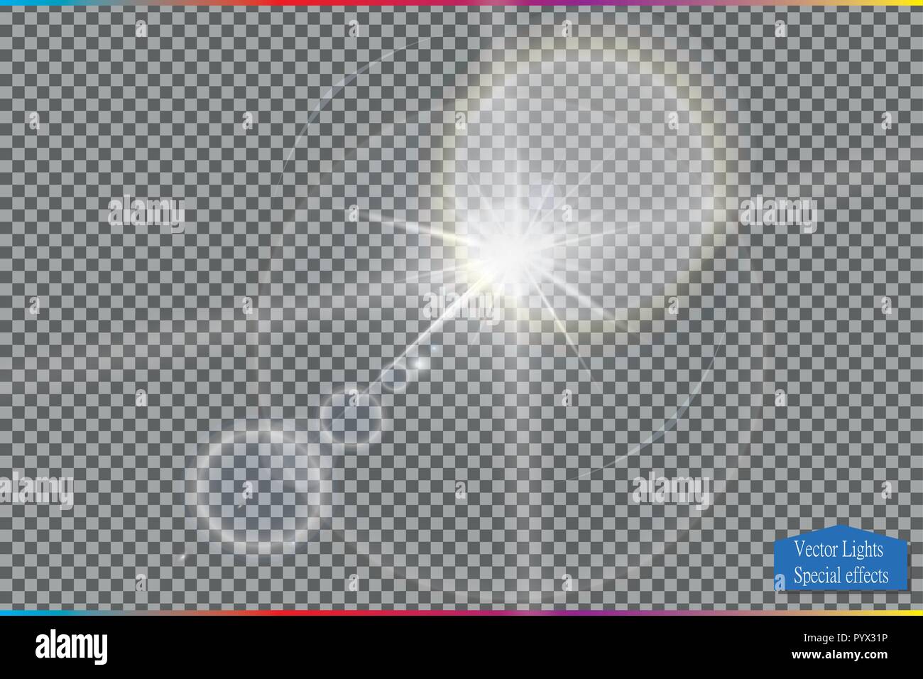 Vector transparent sunlight special lens flare light effect Stock ...