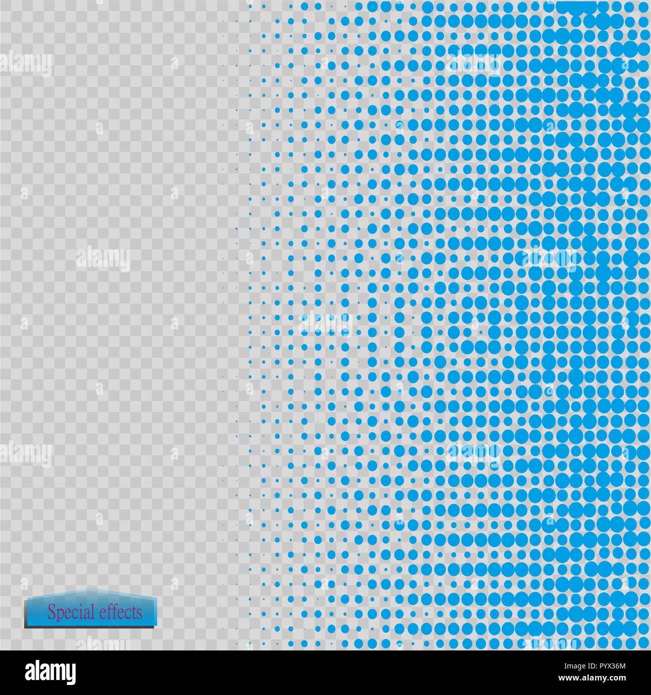 Halftone pattern vector.blue the circles to the background squares ...