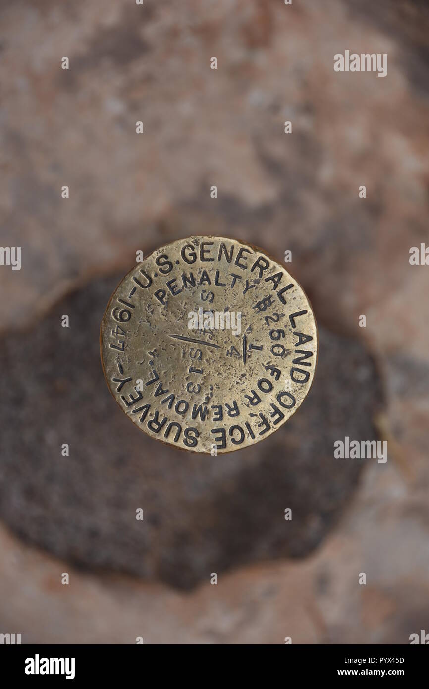 general land survey benchmark Stock Photo - Alamy