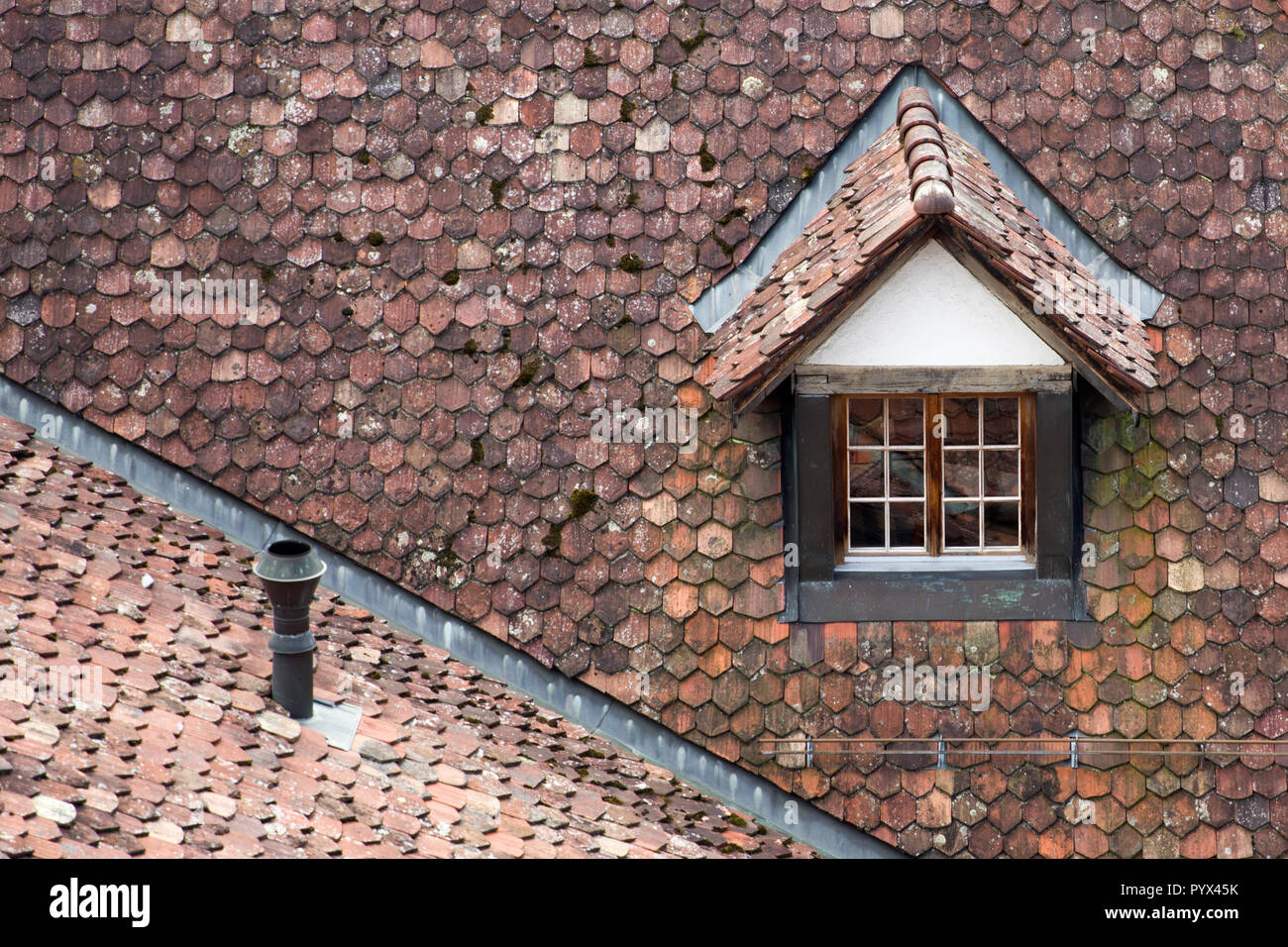 Roof of a traditional house in Bern, Switzerland Stock Photo - Alamy