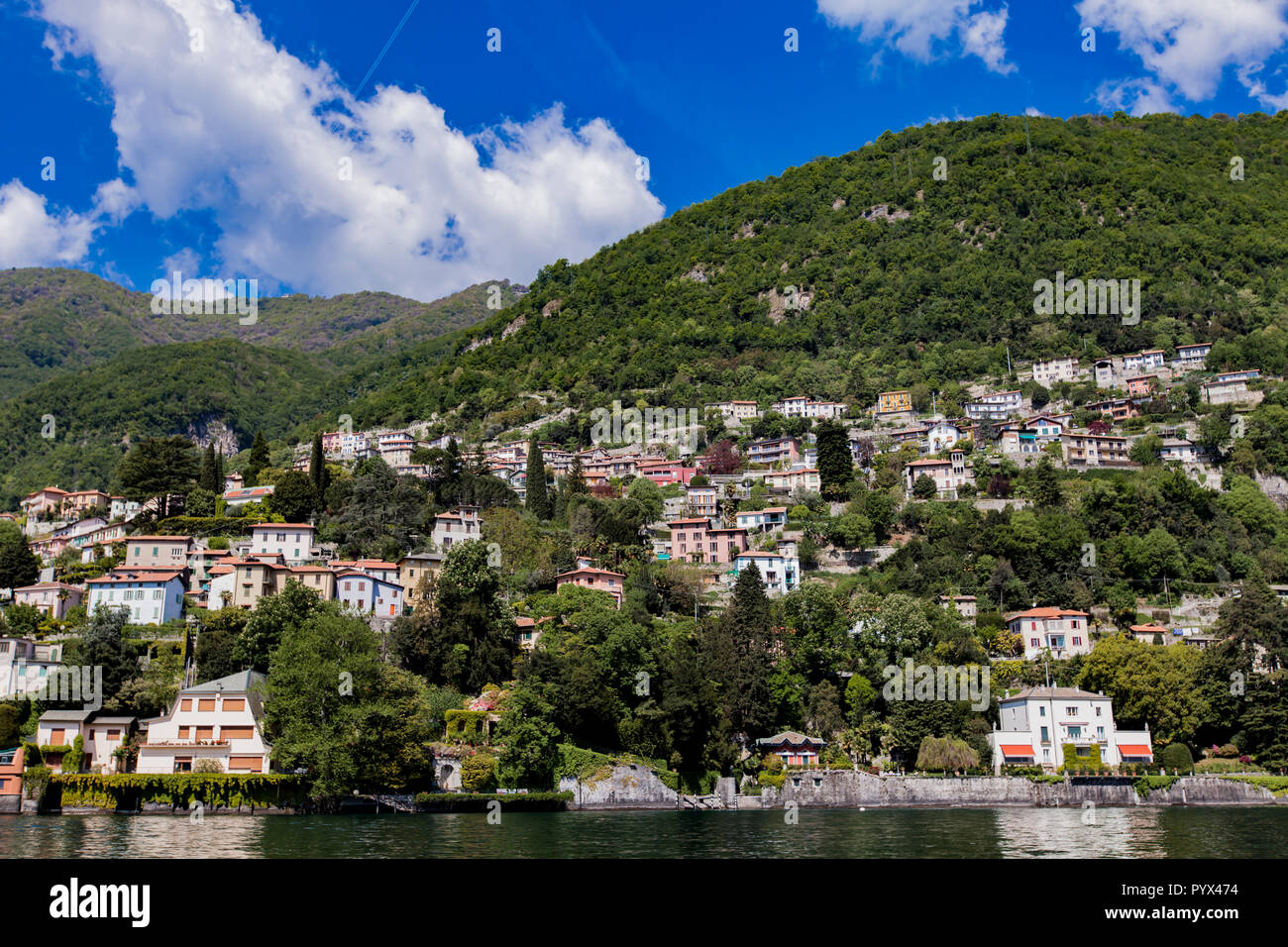 Moltrasio village on lake hi-res stock photography and images - Alamy