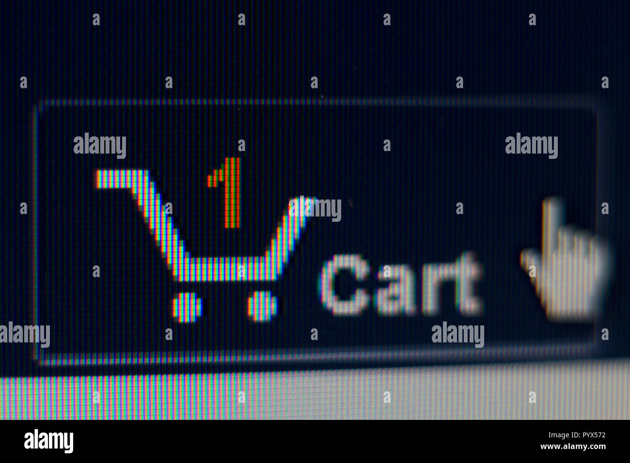 Hand cursor screen hi-res stock photography and images - Alamy