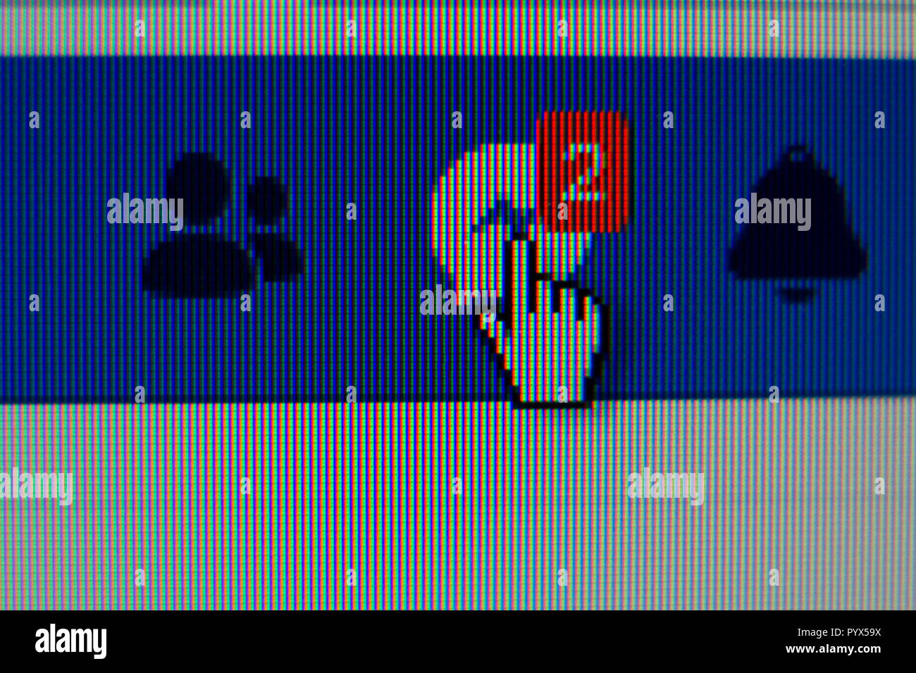 Chat bubble button icon concept hi-res stock photography and images - Alamy