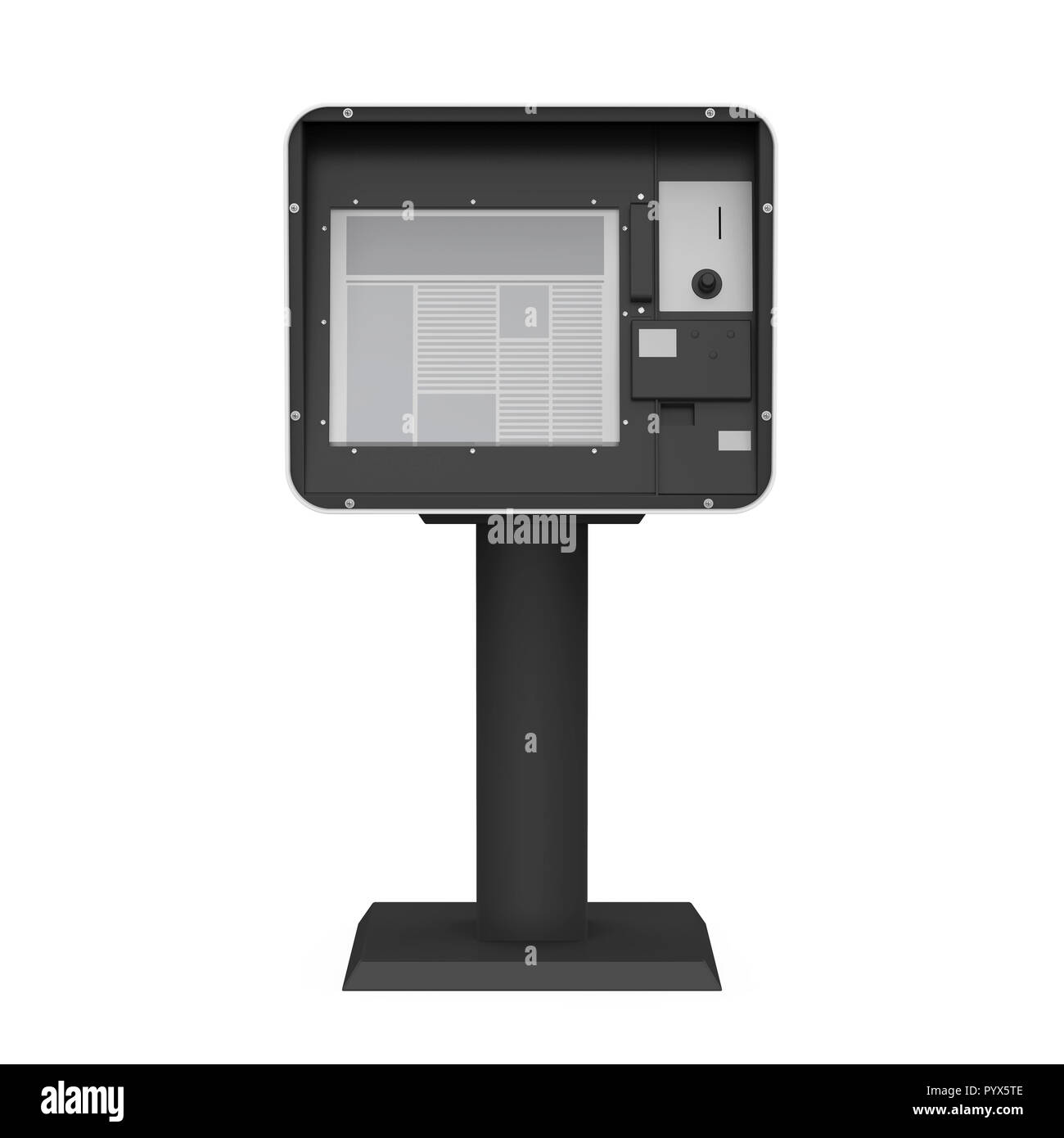 Newspaper Vending Machine Isolated Stock Photo - Alamy