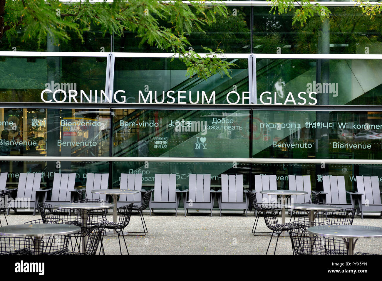Corning museum sign hi-res stock photography and images - Alamy