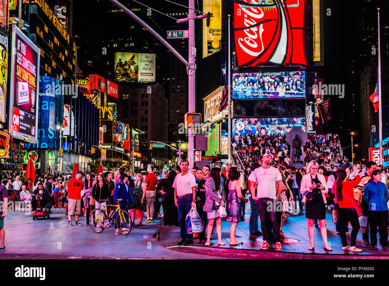 Times Square Theater District Manhattan New York, New York, USA Stock ...