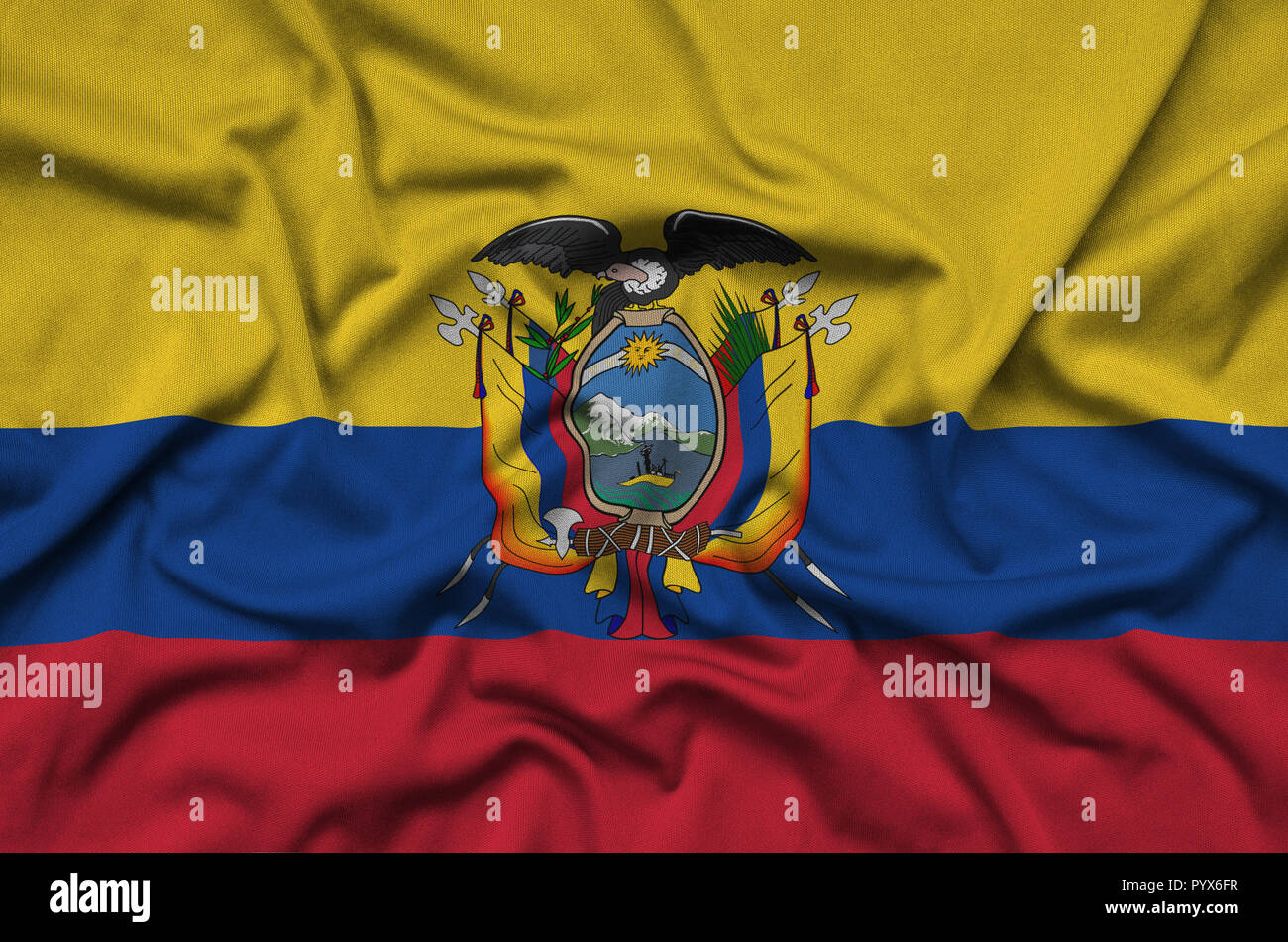 Wavy flag of ecuador hi-res stock photography and images - Alamy