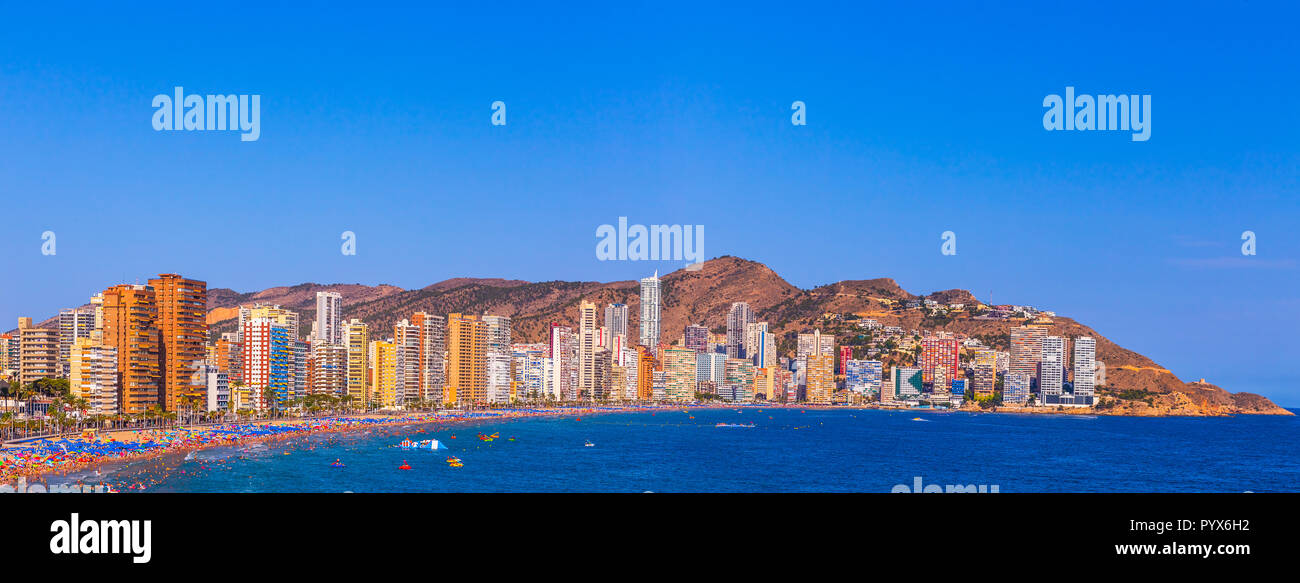 Benidorm panorama hi-res stock photography and images - Alamy