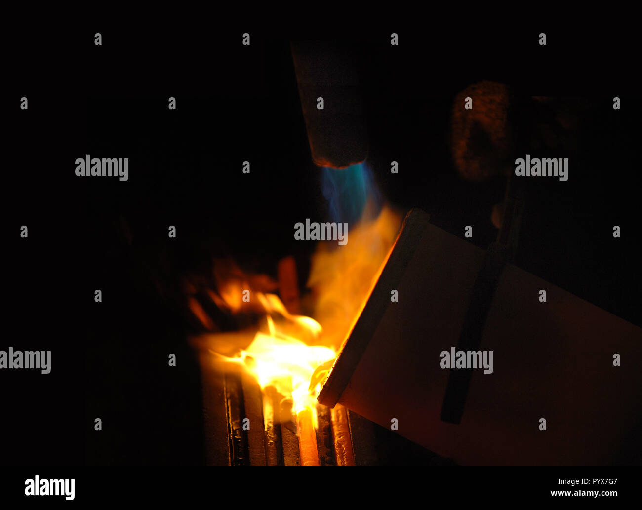 Melting gold, close up Stock Photo - Alamy