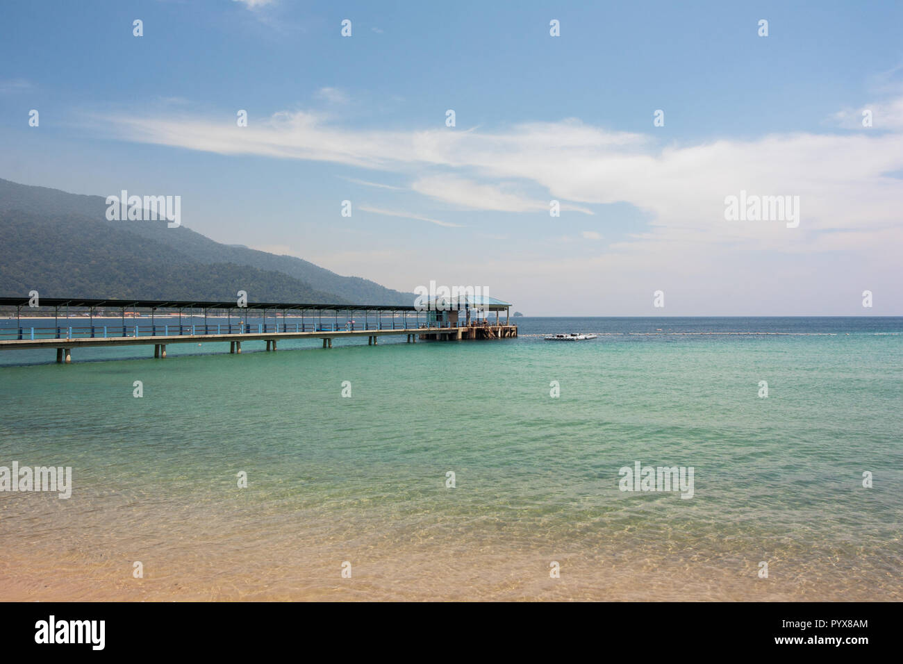 Jetty near Tekkek viallage. Tioman Island, Malaysia, 2012 Stock Photo ...