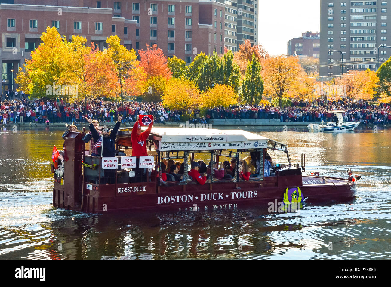 2013 World Series Champions Red Sox Duck Boat Parade Stock Photo - Alamy