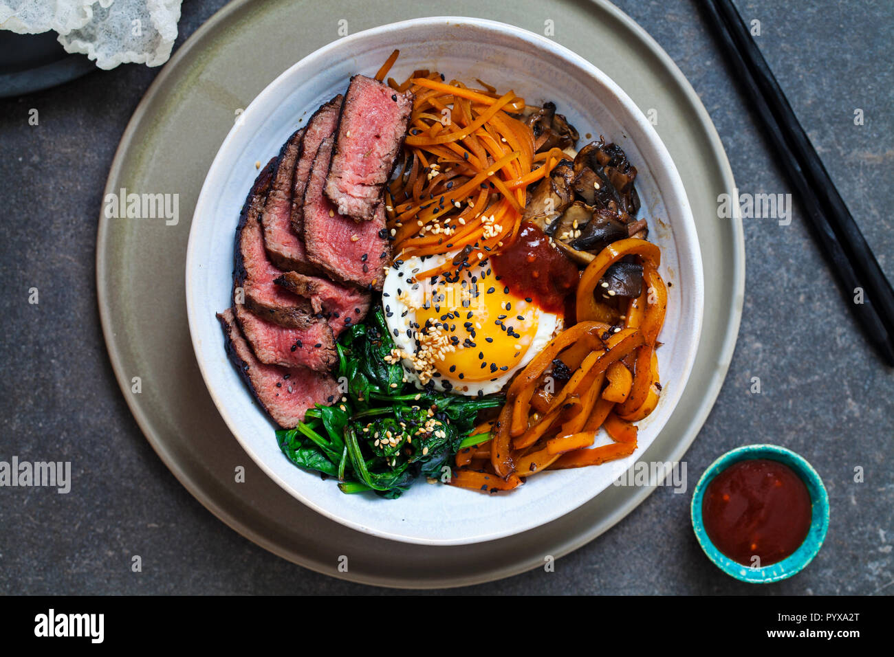 Korean beef dish hi-res stock photography and images - Alamy