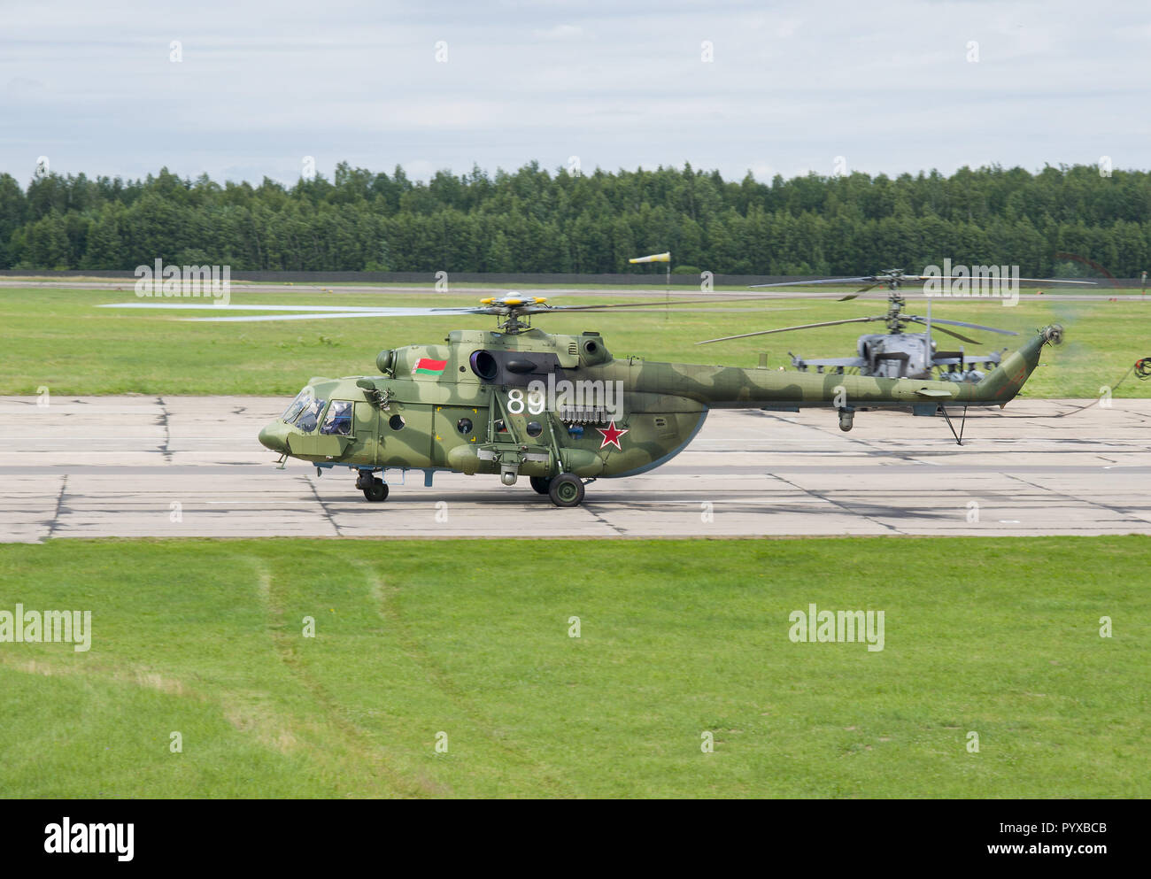Republic of Belarus. July 3, 2018. Mi-8MTV-5 helicopters of the ...